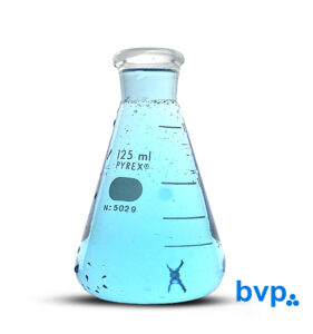 Erlenmeyer 125 ml boca estreita Pyrex 4980-125 rolha de vidro RV22 ...
